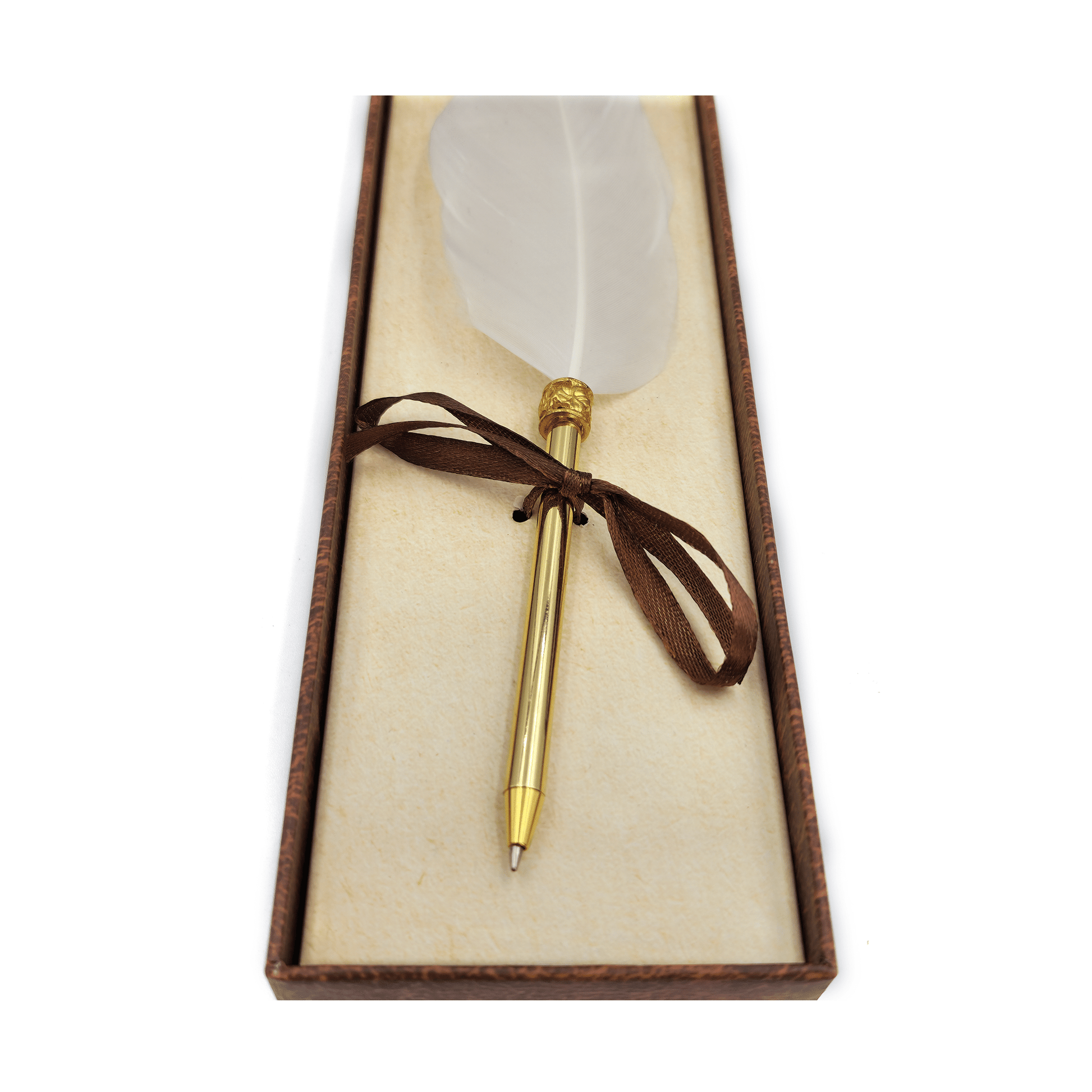 Feather Ballpoint Pen White – millenniumgifts.co.za
